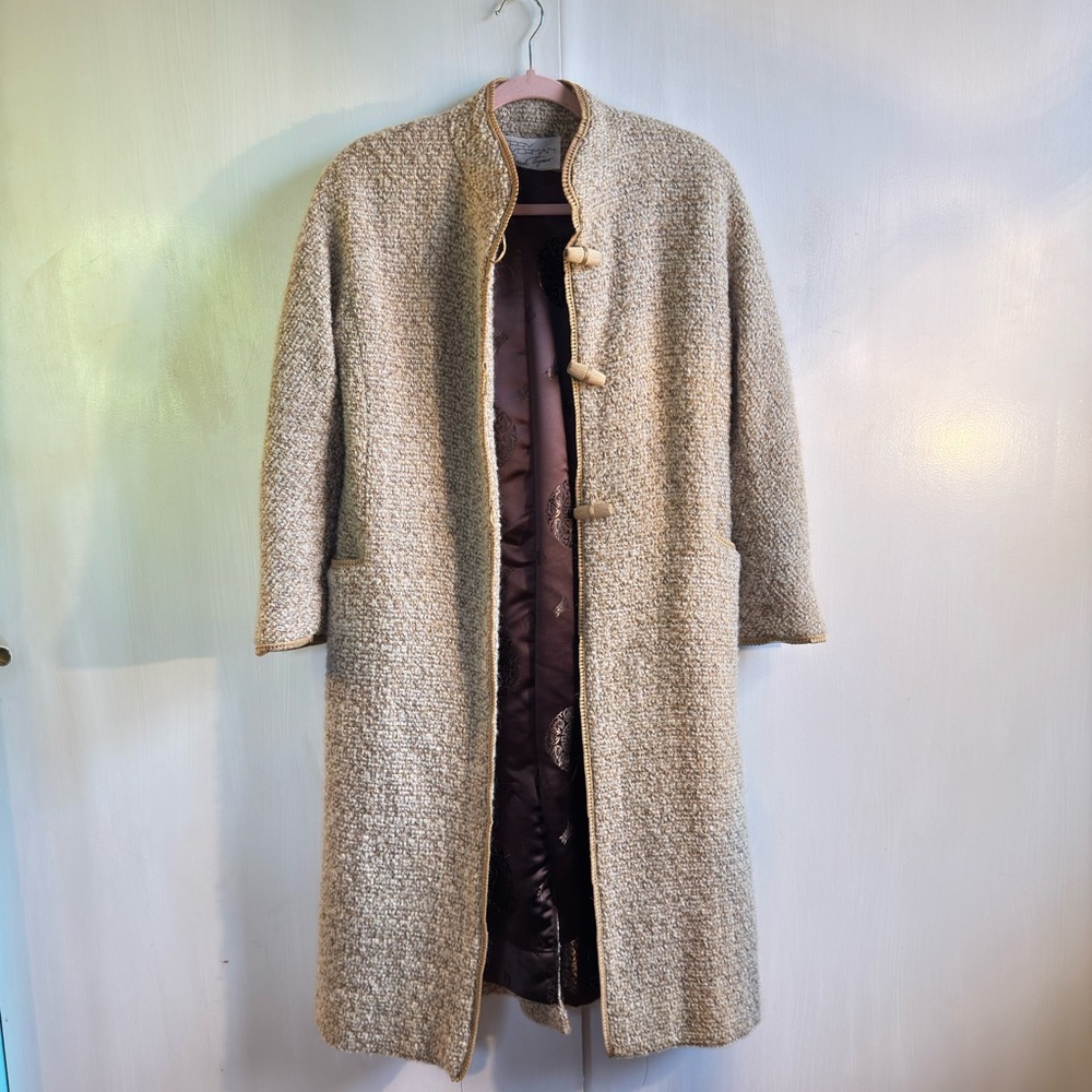 Vintage Jerry Silverman Tweed Long Coat - Gem
